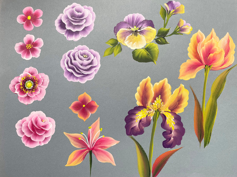 Slow Strokes Lesson 1 Of Ss1 Leaves And Flowers Downloadable Video Les