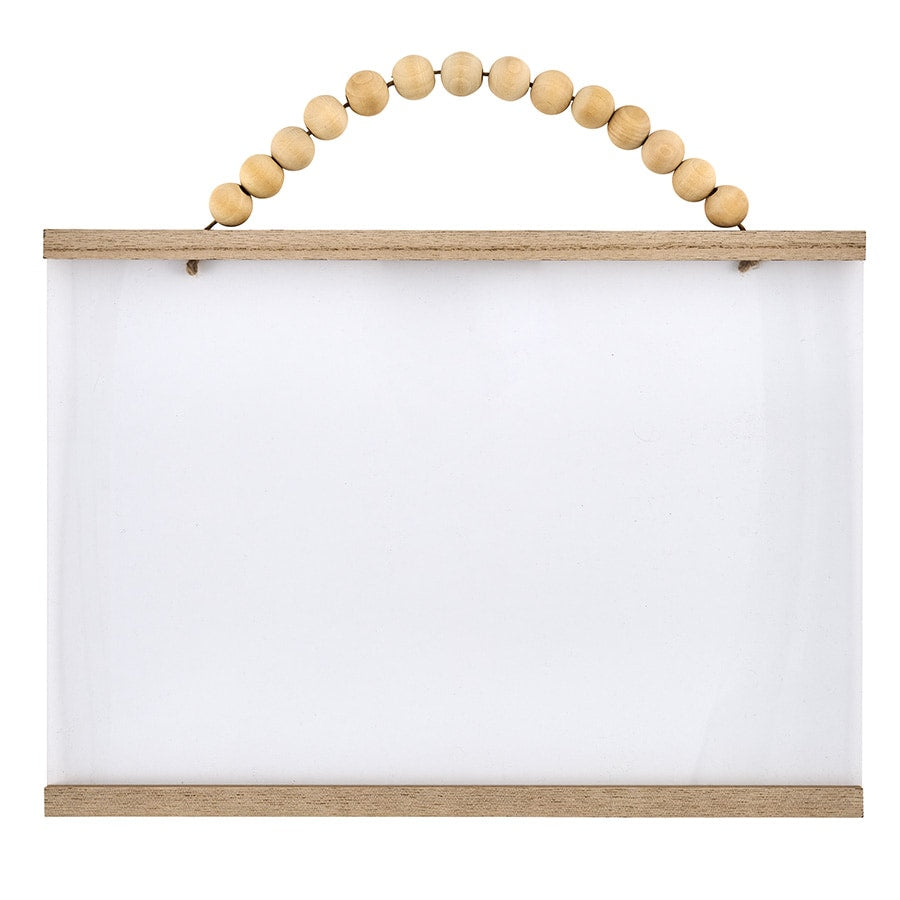63507 Plaque - Plexiglass With Beaded Handle and Wood Frame – Dewberry U