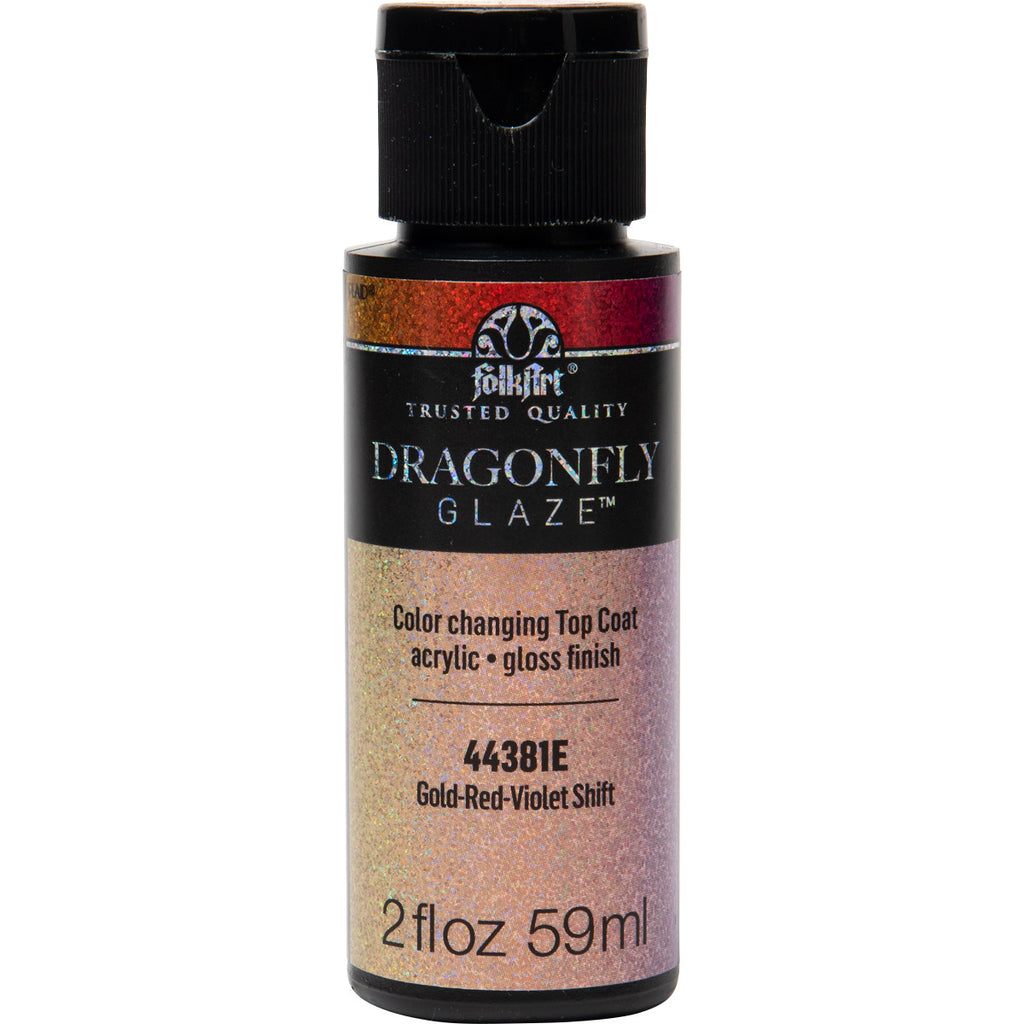 44381E Gold-Red-Violet Shift Dragonfly Glaze 2 oz. – Dewberry U