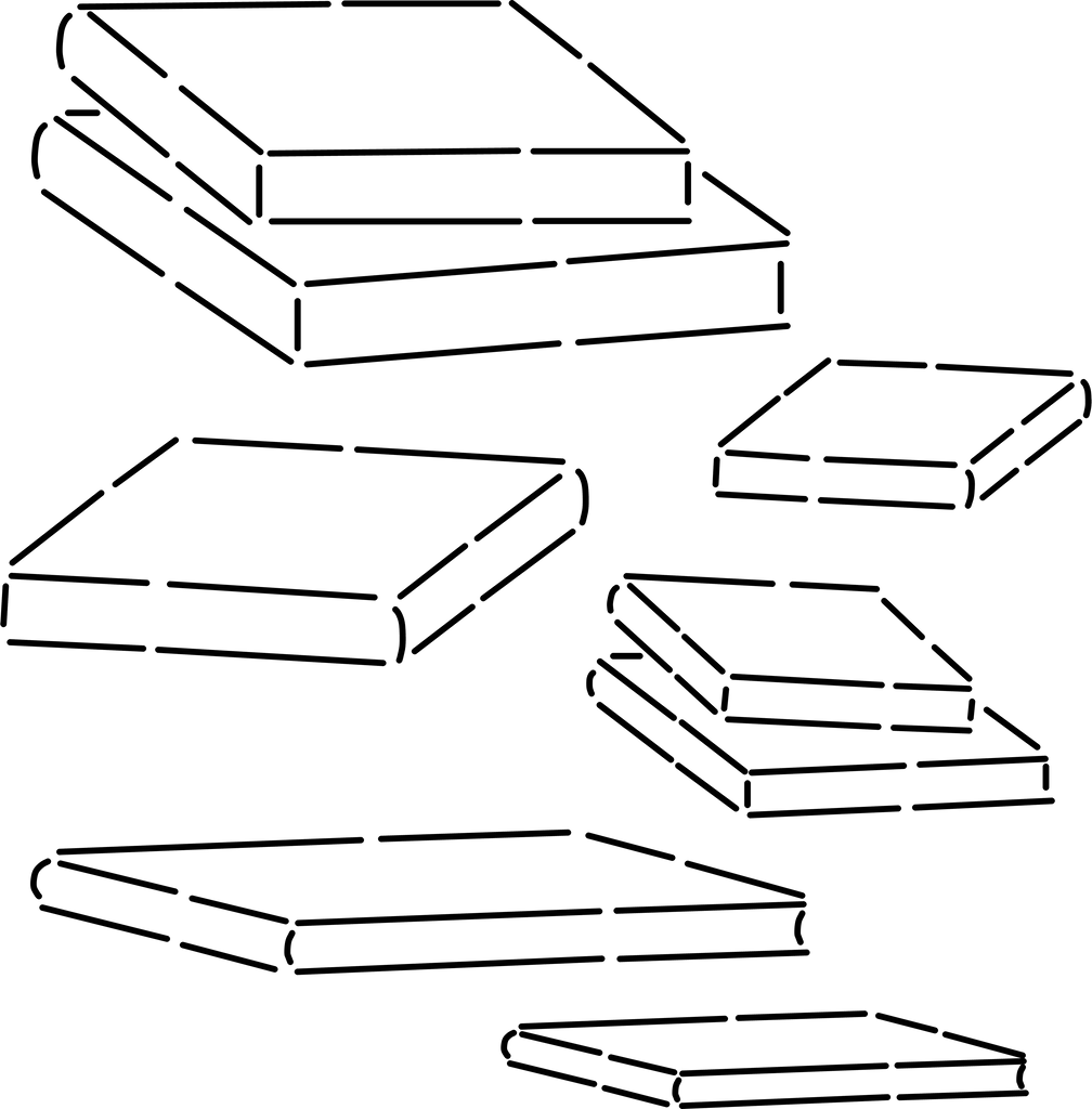 12x12" Books Stencil – Dewberry U