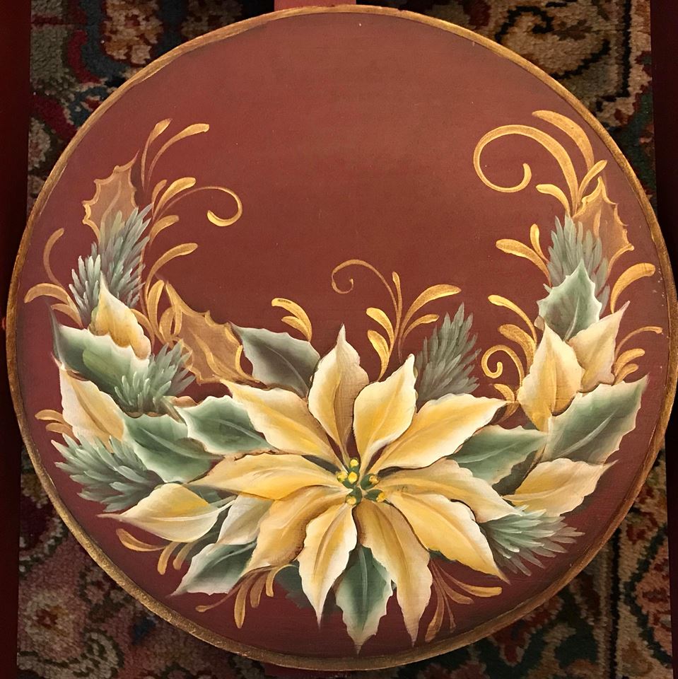 Poinsettia Lazy Susan Downloadable Video Lesson – Dewberry U