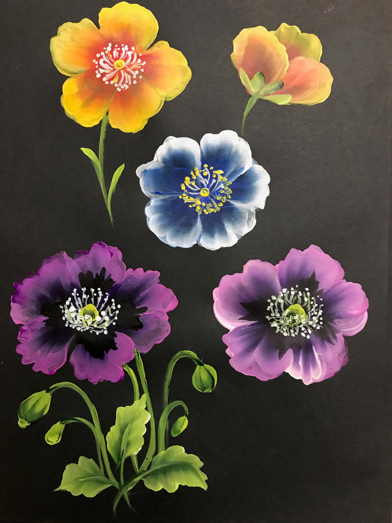 Stroke Study Lesson 9 - Poppies Downloadable Video Lesson – Dewberry U
