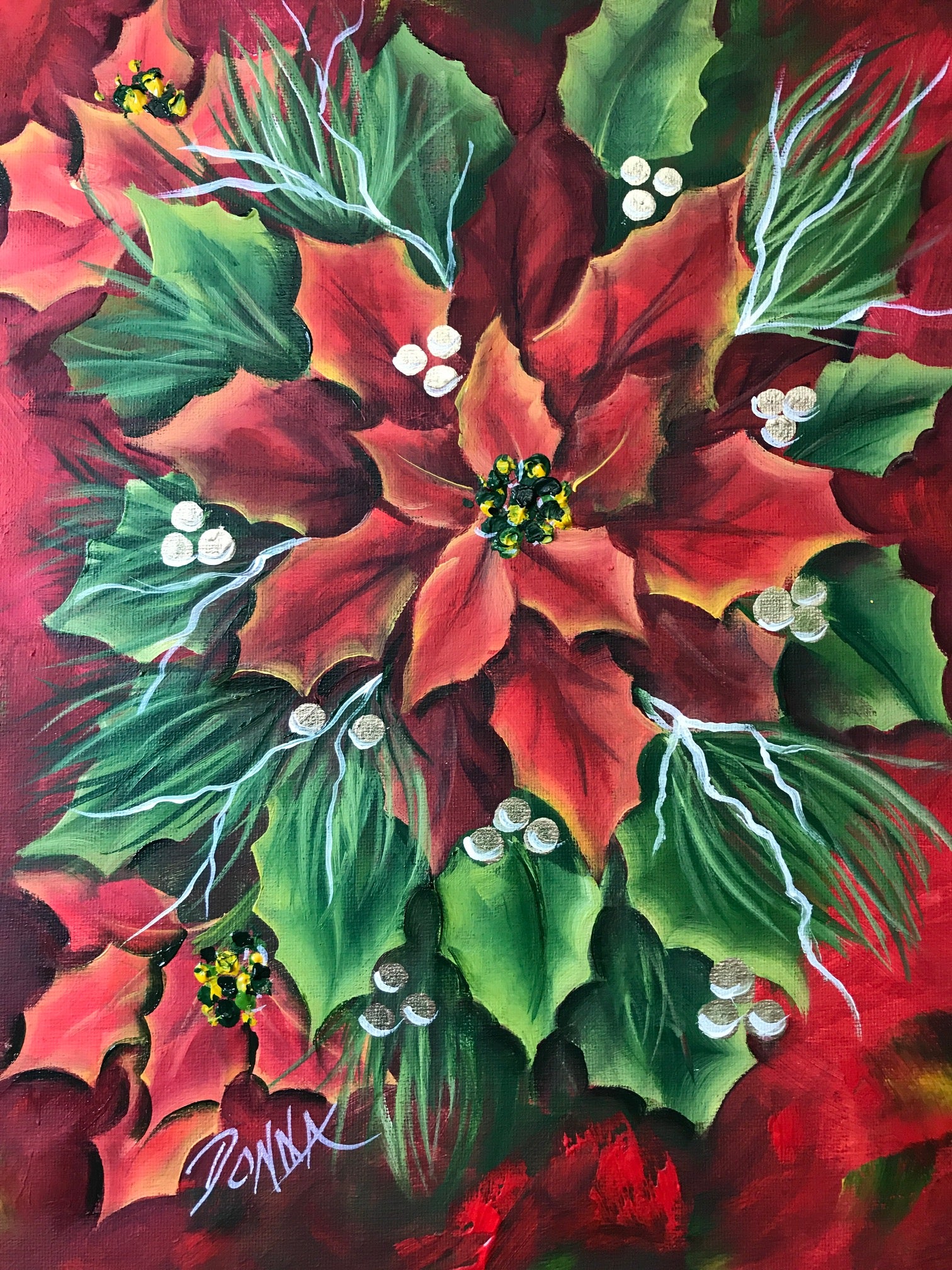Pure AP Poinsettia Downloadable Video Lesson – Dewberry U